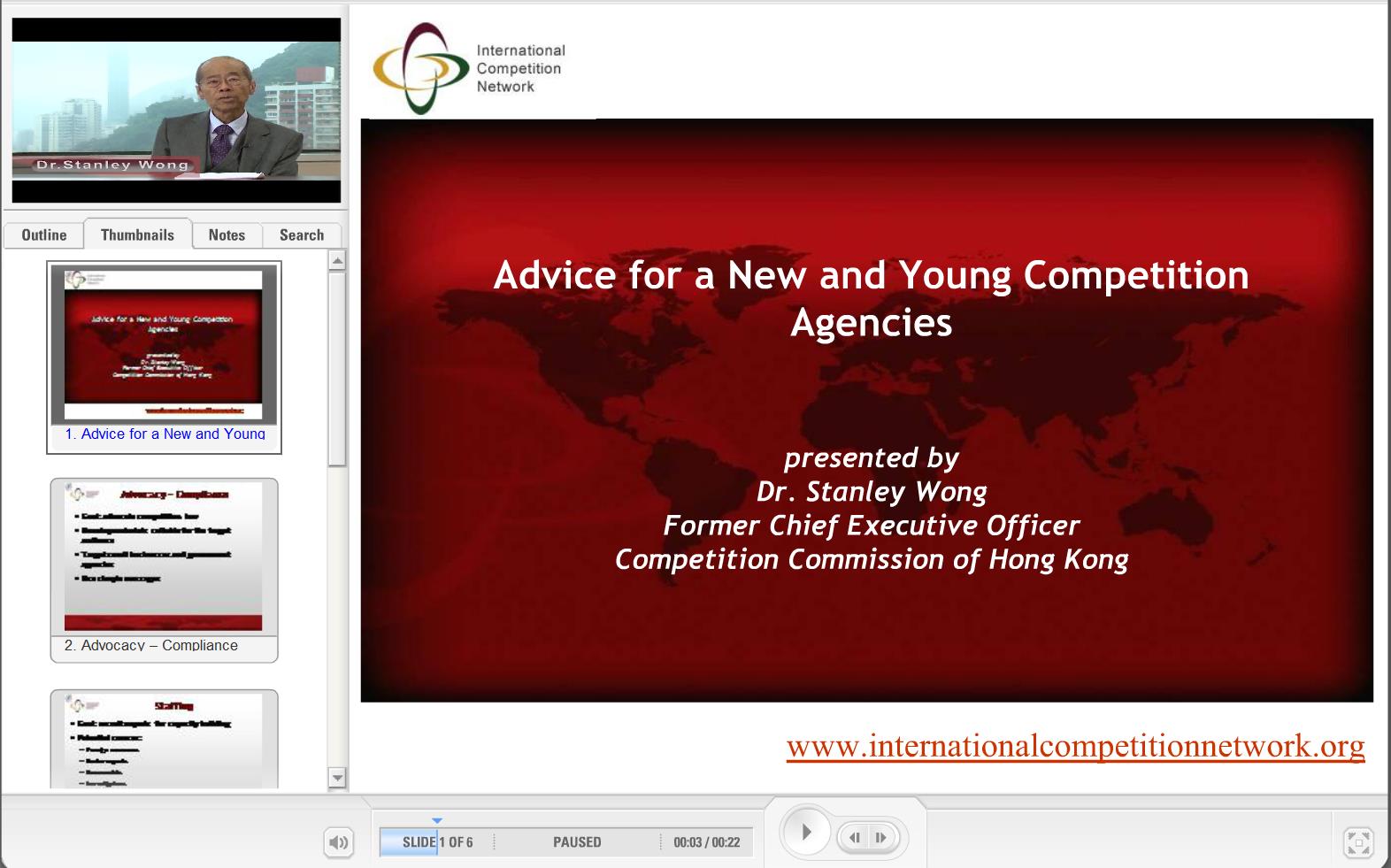 Advice for New and Young Competition Agencies - ICN