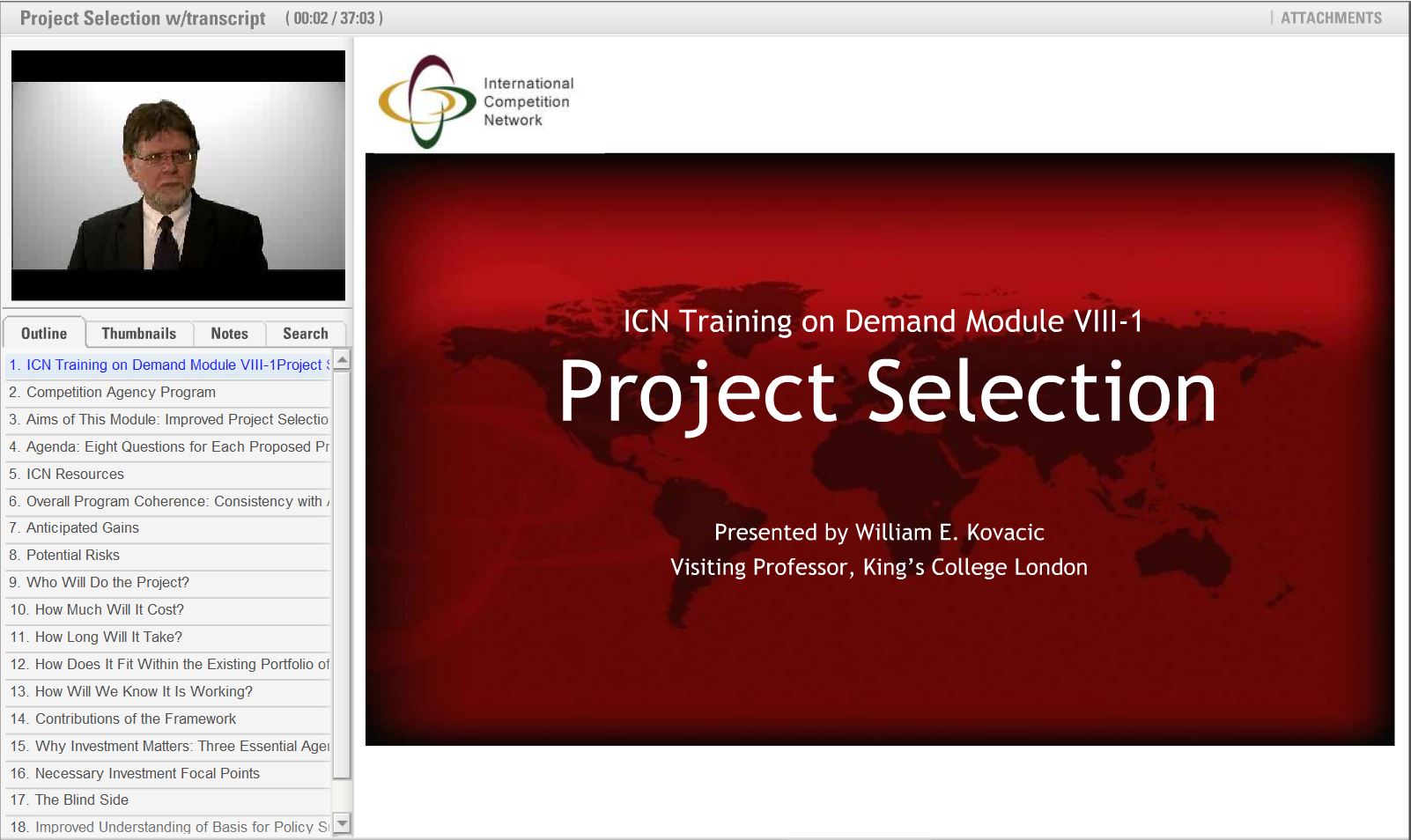 Project Selection - ICN